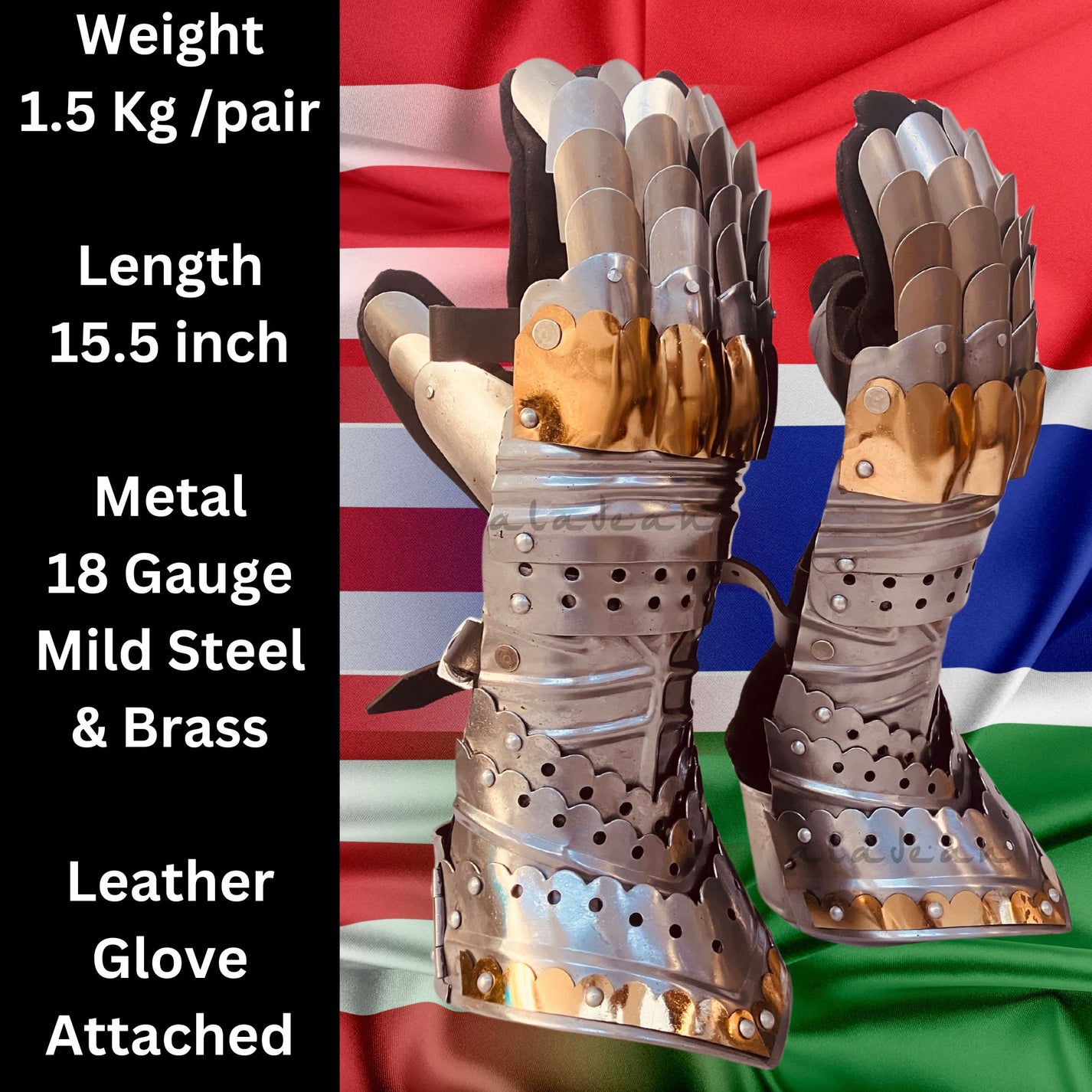 German Gothic Knight Style Gauntlets - Medieval Gloves – aladean