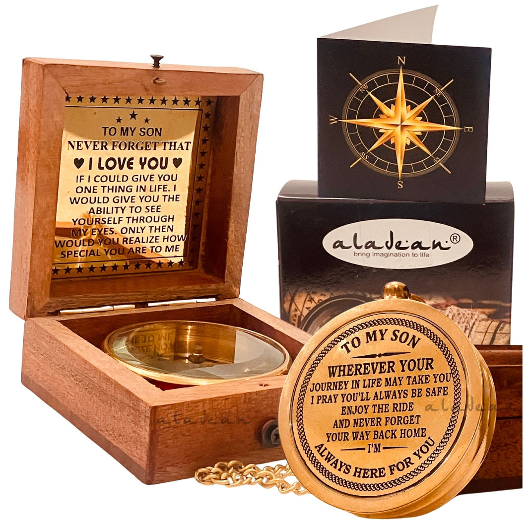 Religious Gifts Brass Compass | Christian Baptism Communion ...